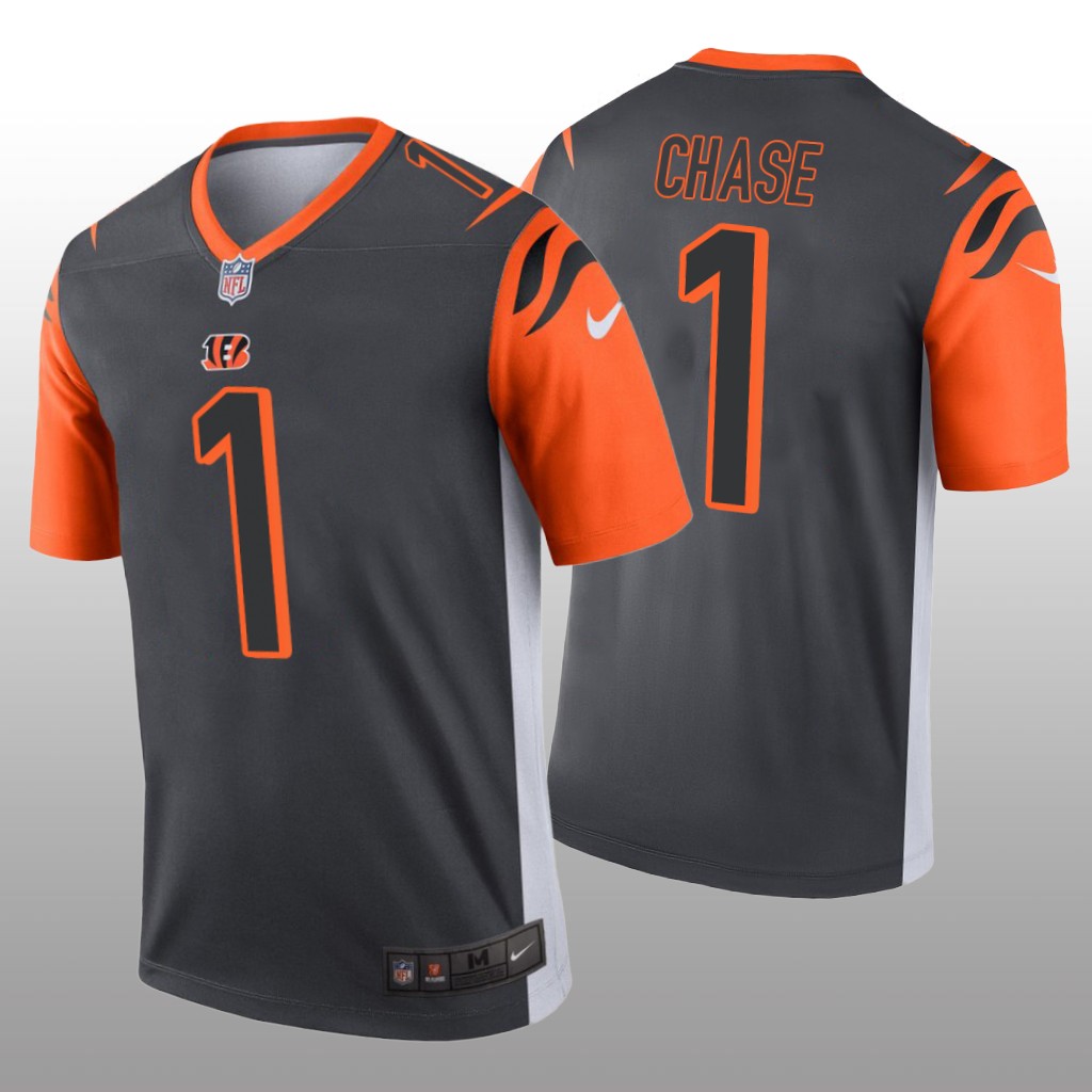 Cincinnati Bengals Ja’Marr Chase Silver Jersey Inverted Legend – Men’s ...