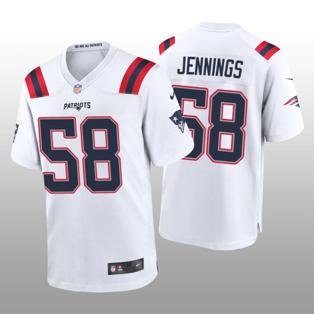 New England Patriots Anfernee Jennings White Jersey Game – Men’s ... New England Patriots Anfernee Jennings White Jersey Game – Men’s ...