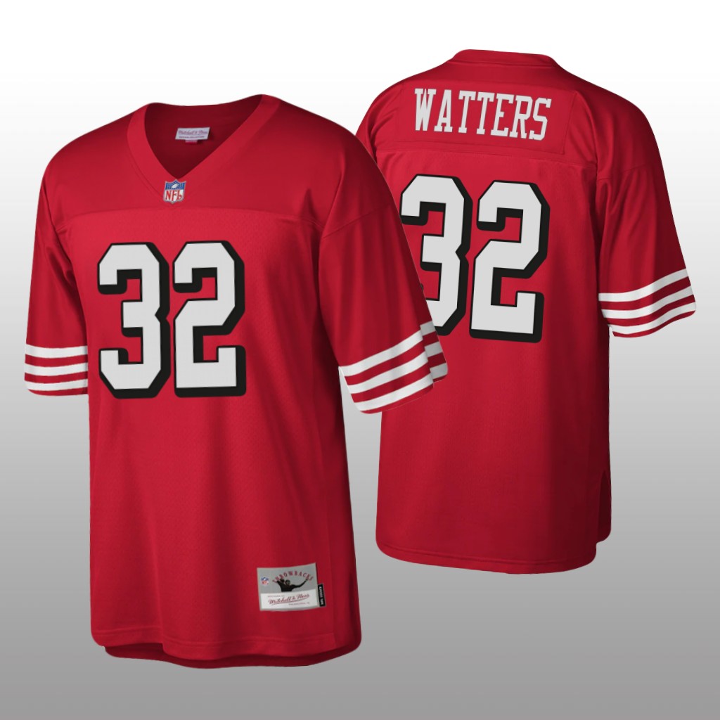 San Francisco 49ers Ricky Watters Scarlet Legacy Replica 1994 Throwback ...